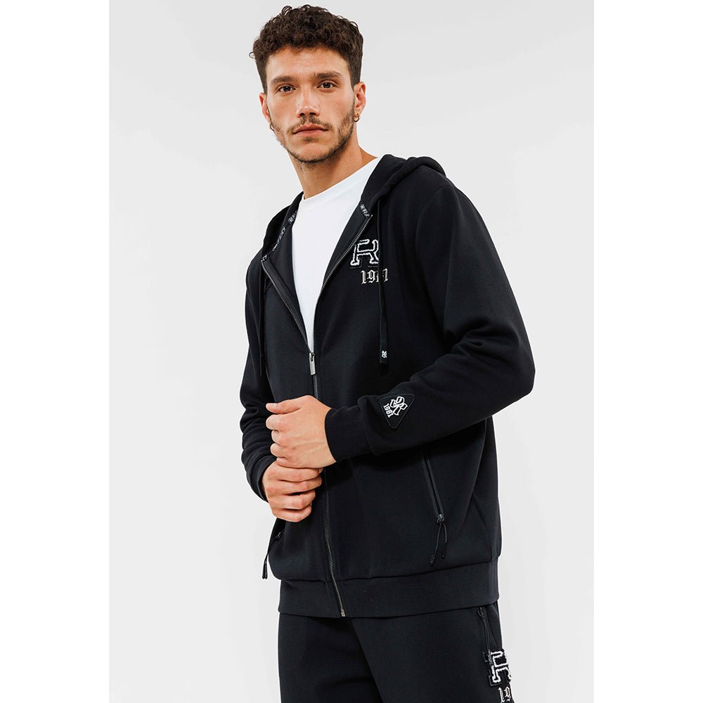 ג'קט קפוצ'ון ריפליי R Logo & Patch גברים- פלטין