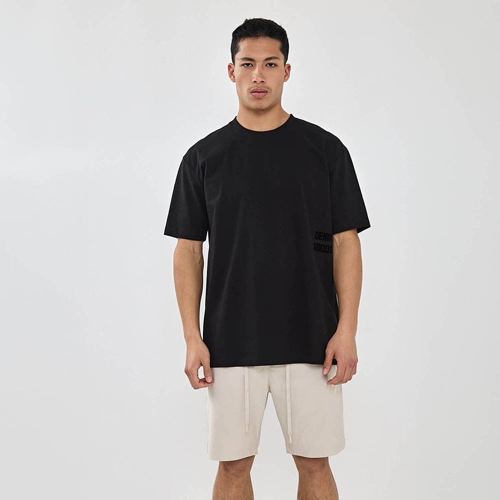 חולצת טישירט קצרה ריפליי Big Back Print גברים - פלטין