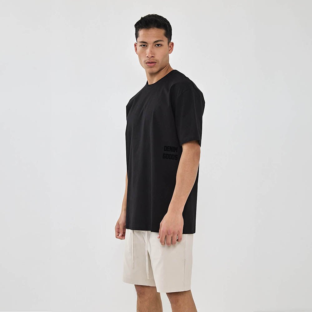 חולצת טישירט קצרה ריפליי Big Back Print גברים - פלטין