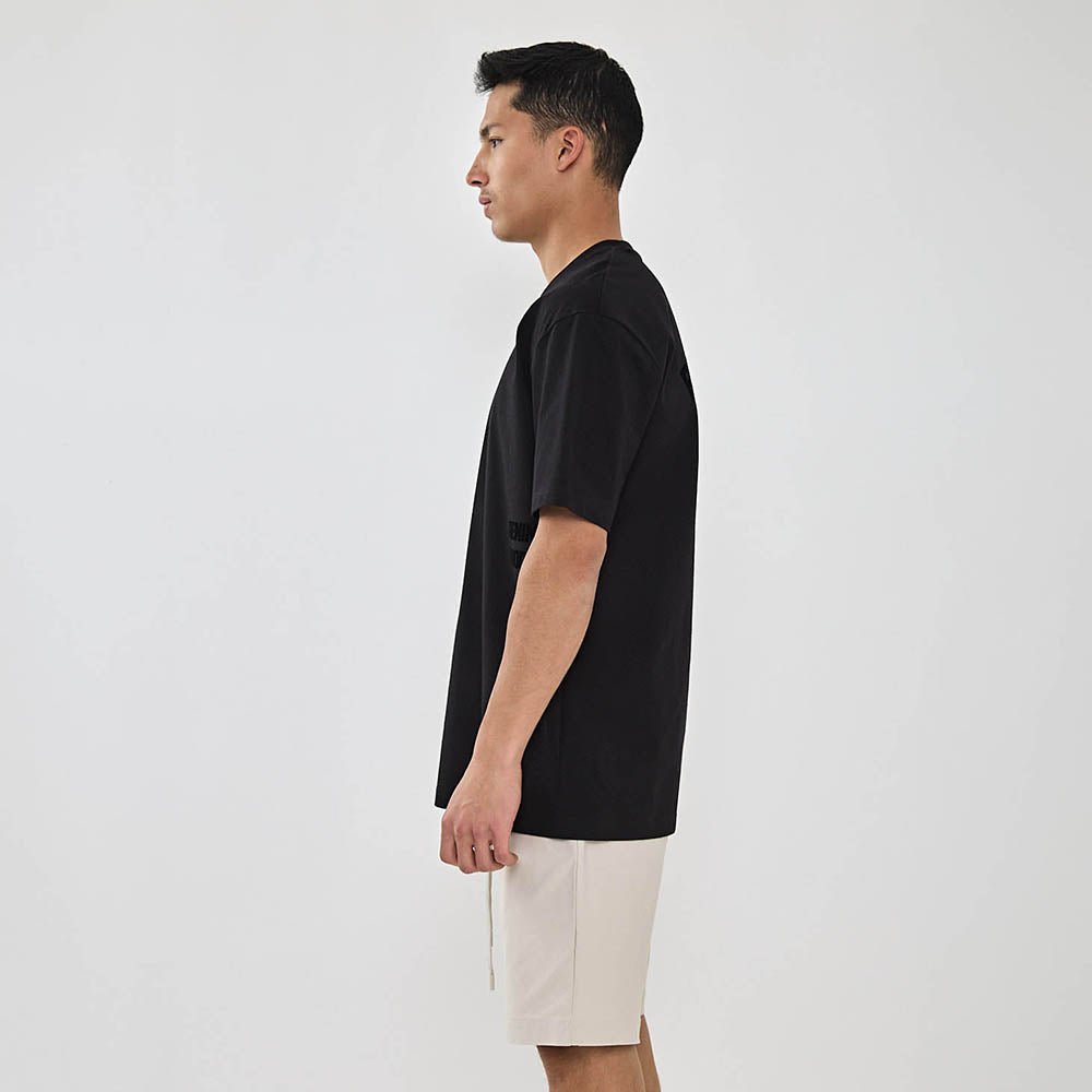 חולצת טישירט קצרה ריפליי Big Back Print גברים - פלטין