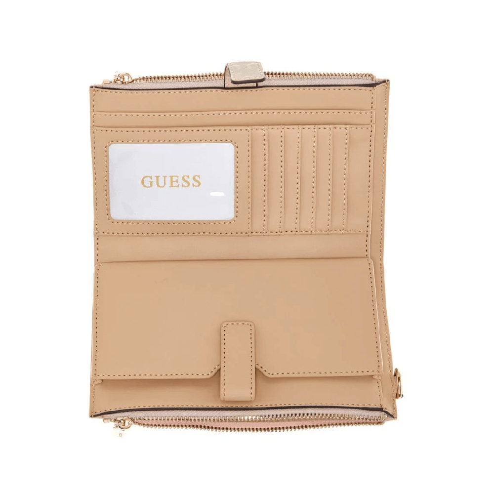 ארנק Guess Laurel Slg Dbl Zip Organizer נשים - פלטין