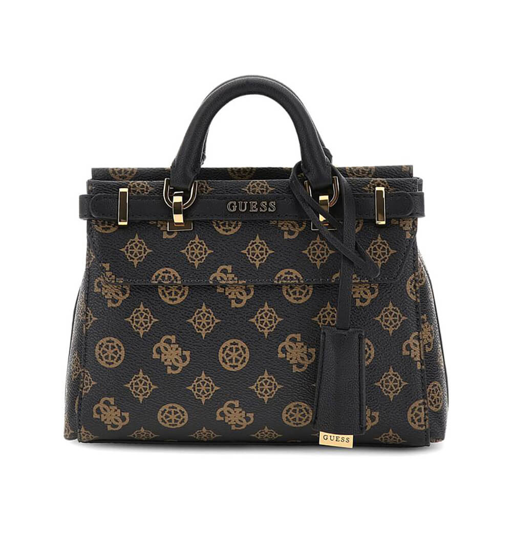 תיק Guess Sestri Logo Mini Satchel נשים- פלטין